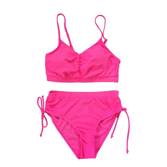 Emme Jordan | Swim | Nwt Neon Pink Two Piece Swimsuit | Poshmark